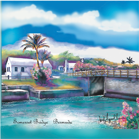 Unique Bermuda Art On Gloss Decorator Tiles - Bernews