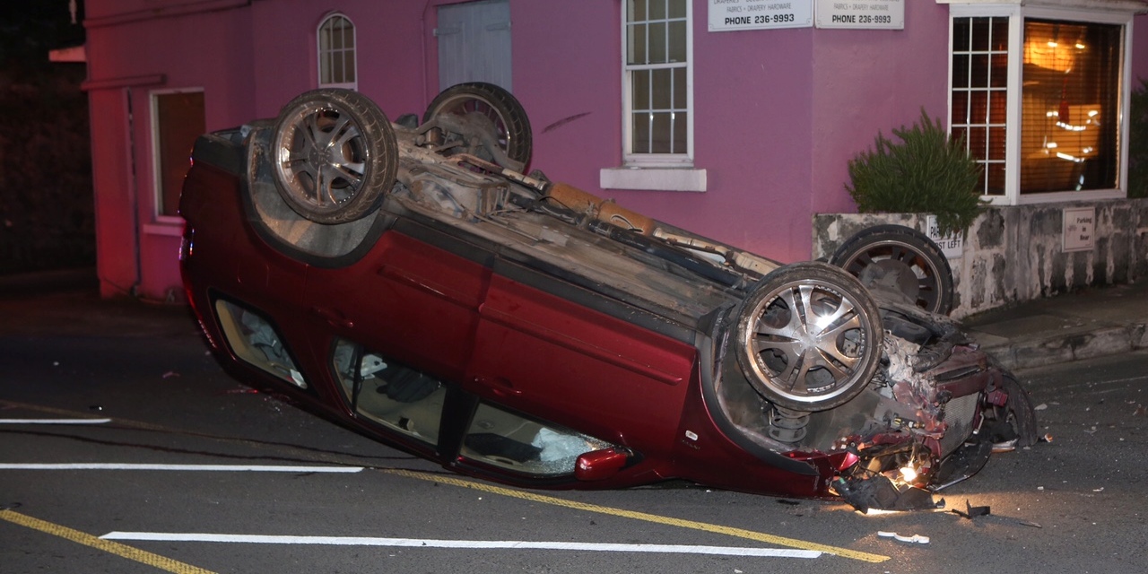 Car Overturns Following Collision In Devonshire - Bernews