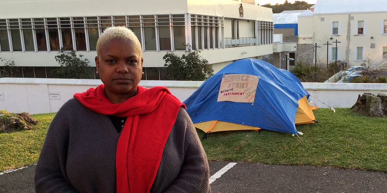 Enda Matthie: 'I'm Not Eating & I'm Going To Stay' - Bernews