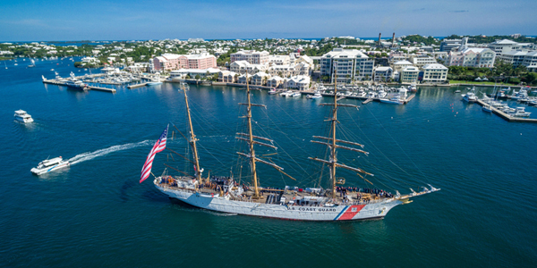 US Coast Guard Tall Ship 'Eagle' Visits Hamilton - Bernews