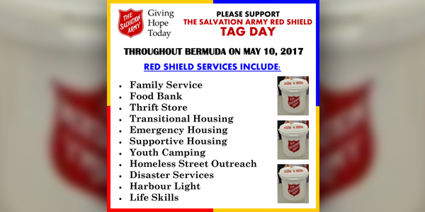Salvation Army Holding Tag Day On Wednesday - Bernews