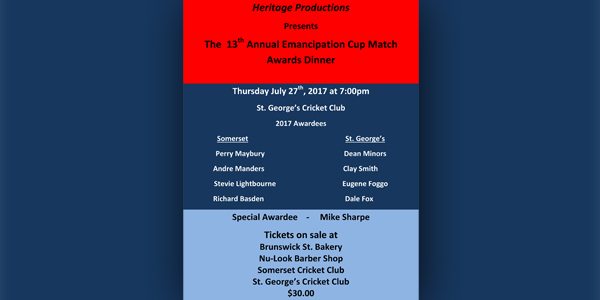 Heritage Productions To Host Cup Match Awards - Bernews