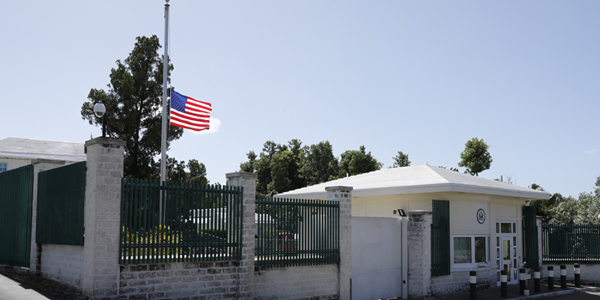American Consulate's Flag At Half Mast - Bernews