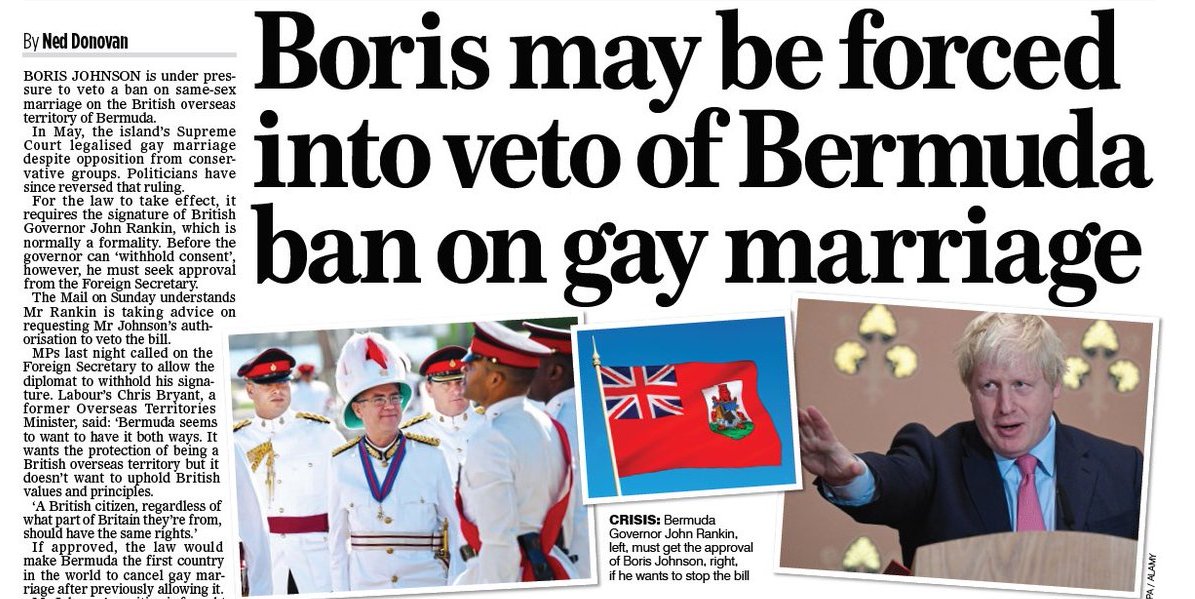 Daily Mail: Johnson "Under Pressure" On Bill - Bernews