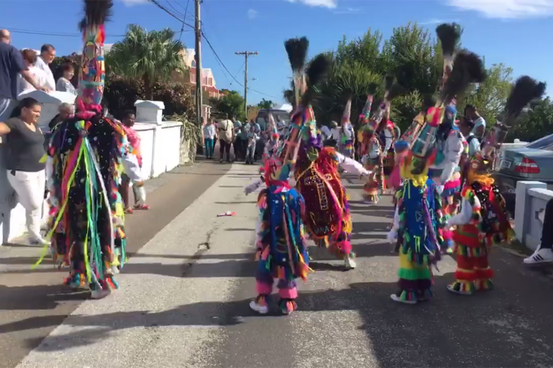 Video, Photos: Gombey Warriors In St. George’s - Bernews