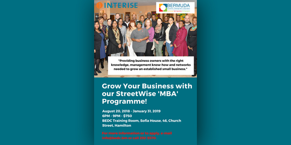 BEDC To Offer StreetWise MBA Programme - Bernews