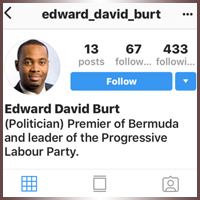 Premier Burt Impersonated On Instagram Again - Bernews