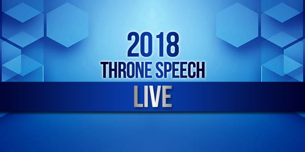 Live Video Updates 2018 Throne Speech Bernews