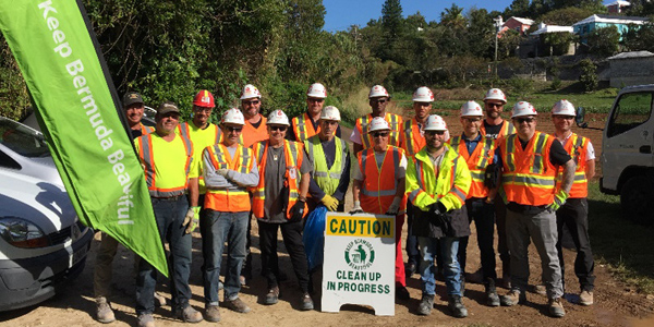 Photos: Airport Group Join To Clean Paget Marsh - Bernews