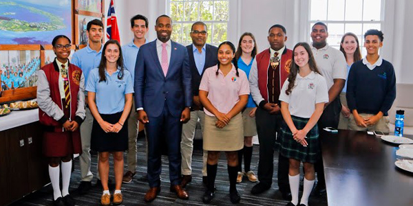 Premier Burt Welcomes High School Leaders - Bernews