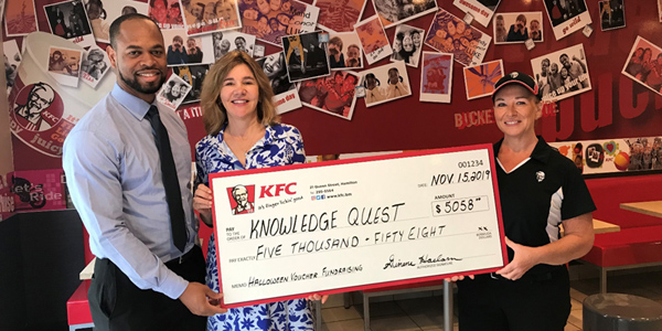 KFC Donates Over $5,000 To Knowledge Quest - Bernews