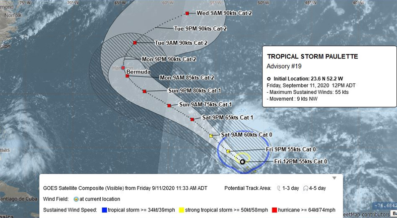 BWS: Tropical Storm Is A “Threat To Bermuda” - Bernews