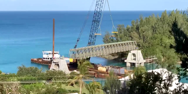 Time Lapse Video: Flatts Bridge Installation - Bernews