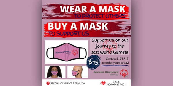 Special Olympics Bermuda Selling Face Masks - Bernews