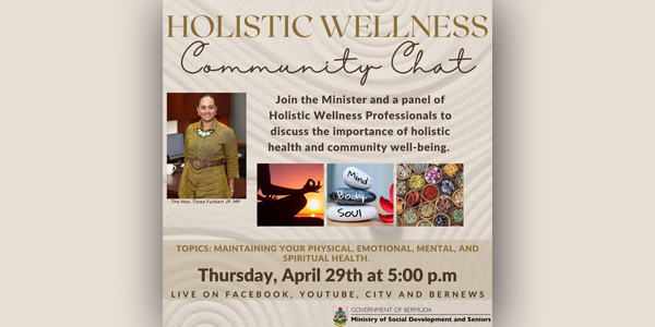 Holistic Wellness Community Chat On April 29 - Bernews