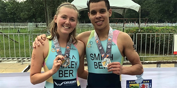 Hawley & Smith Compete In Europe Triathlon - Bernews