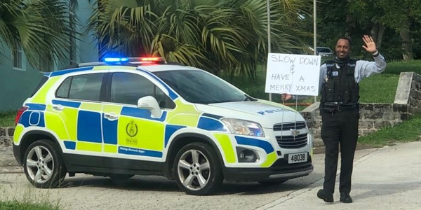 PC Simons Sends Christmas & Safety Message - Bernews