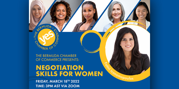 'Negotiation Skills For Women' Virtual Event - Bernews