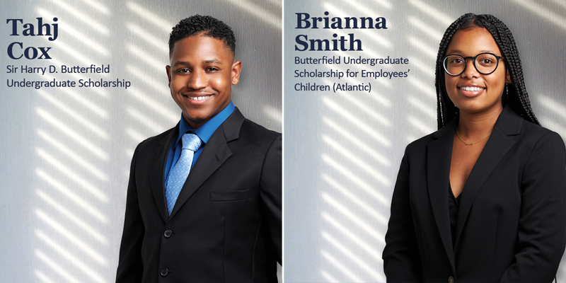 Tahj Cox & Brianna Smith Earn Scholarships - Bernews
