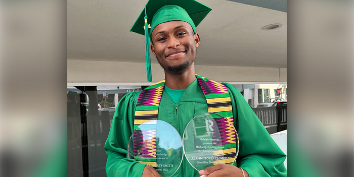 A’Jahni Roberts-Smith Wins Raleigh Awards - Bernews