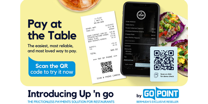 Pay-At-The-Table Technology For Restaurants - Bernews