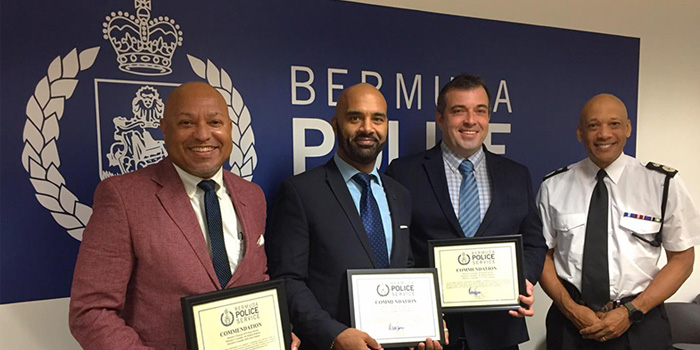 Police Commissioner Commends Four Officers - Bernews