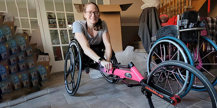 Sprinter Jessica Lewis Unveils New Racing Chair - Bernews