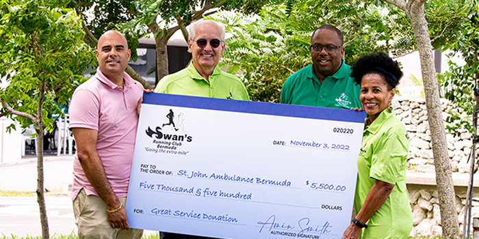 Swan's Club Donates To St. John’s Ambulance - Bernews