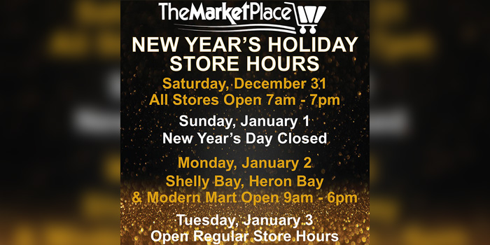 MarketPlace New Year’s Holiday Store Hours - Bernews