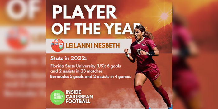 Nesbeth Named Female Player Of The Year - Bernews