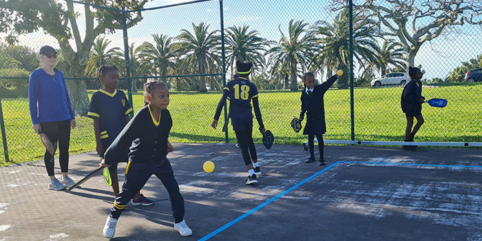 Photos: Students Play Pickleball At Govt House - Bernews