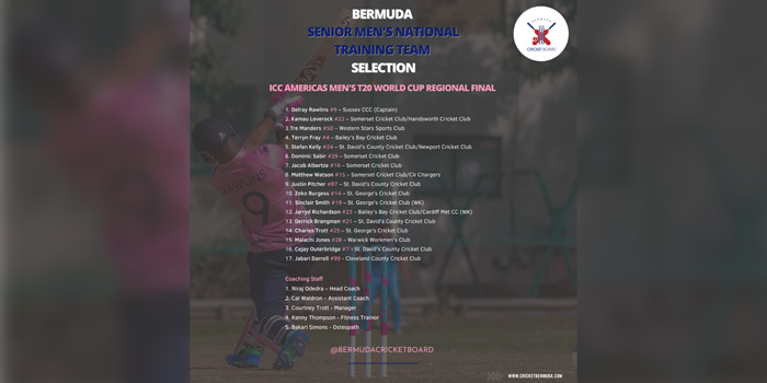 BCB Releases Training Team For ICC T20 - Bernews