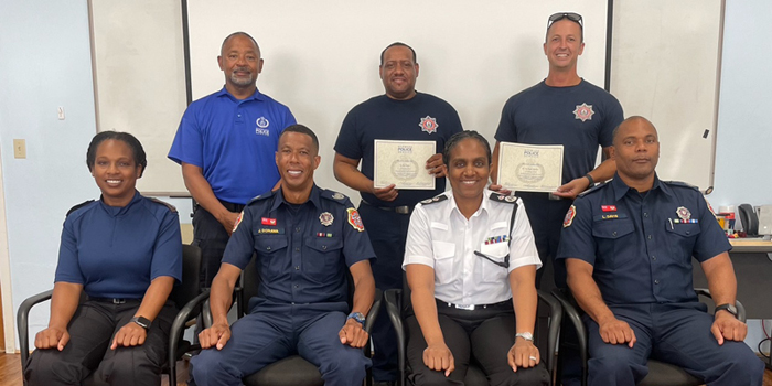 Two Firemen Complete Driver Training With BPS - Bernews