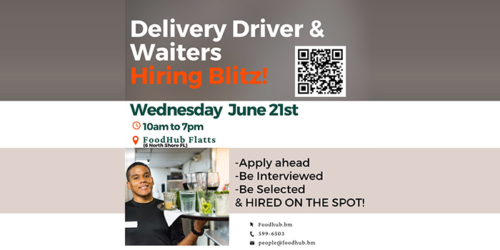 FoodHub Restaurants Holding 'Hiring Blitz' Today - Bernews