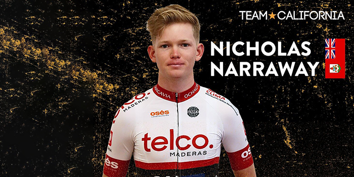 Cyclist Nic Narraway Joins Team California - Bernews