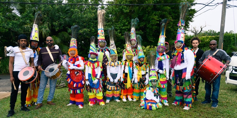 Photos & Video: Gombeys Celebrate Holiday - Bernews