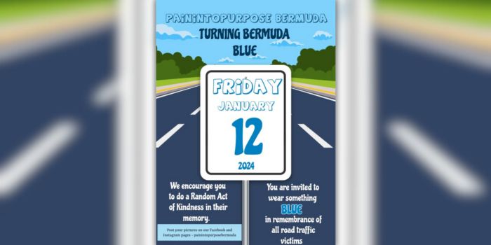 Jan 12: Pain Into Purpose 'Sea Of Blue Day' - Bernews