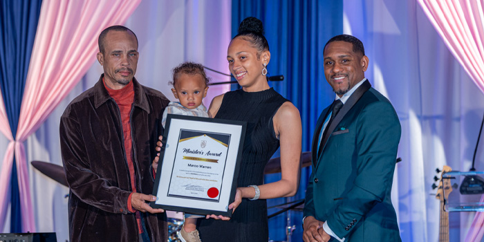 Video: Marco Warren Honoured At Sports Awards - Bernews