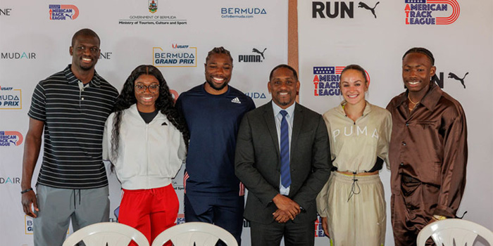 Photos & Video: USATF Meet Press Conference - Bernews