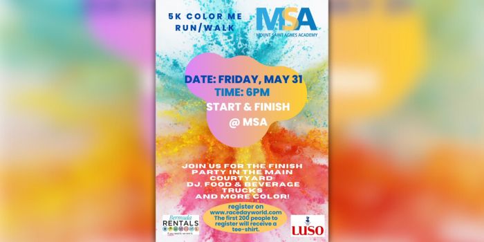 MSA To Host First 5K 'Color Me' Run/Walk Event - Bernews