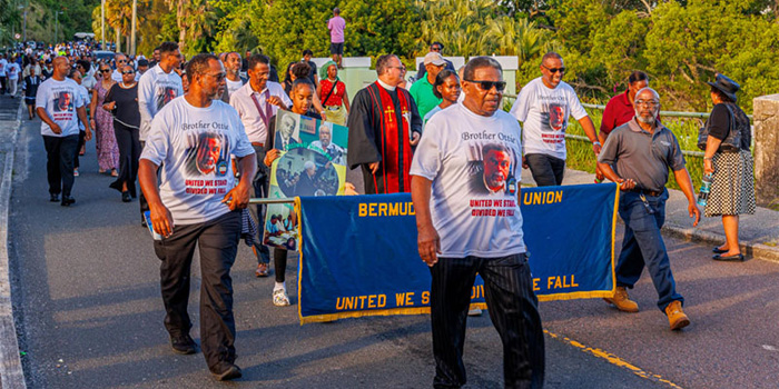Photos: Ottiwell Simmons Funeral Procession - Bernews