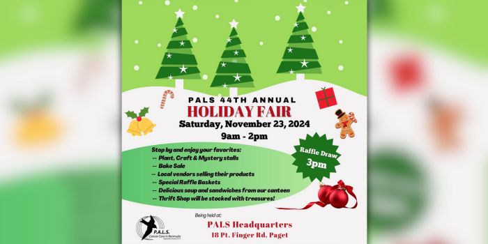 PALS Annual Holiday Fair Set For Nov 23 - Bernews