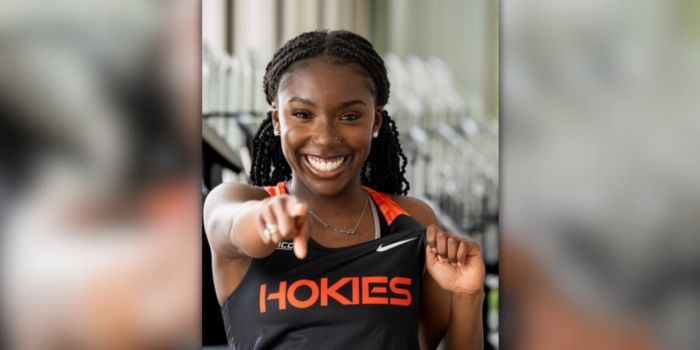 Caitlyn Bobb Helps Virginia Tech Win Relay - Bernews