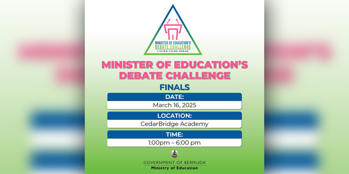 Minister Of Education's Debate Challenge - Bernews