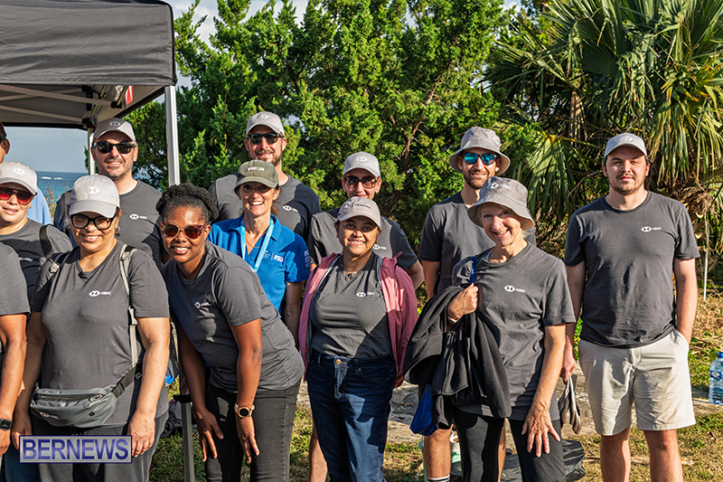Photos: HSBC Help Clean Up Cooper’s Island - Bernews