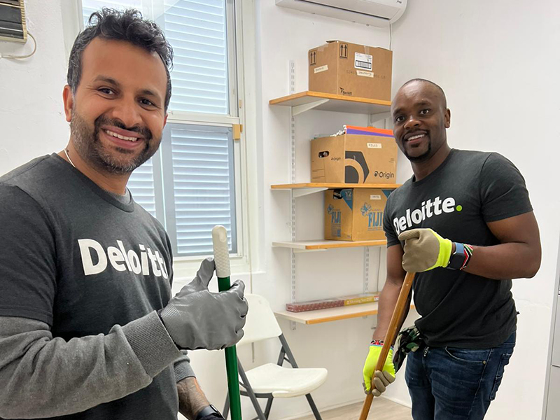 Deloitte Staff Volunteer During 'Impact Day' - Bernews