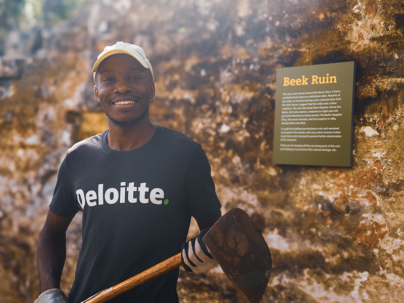 Deloitte Staff Volunteer During 'Impact Day' - Bernews