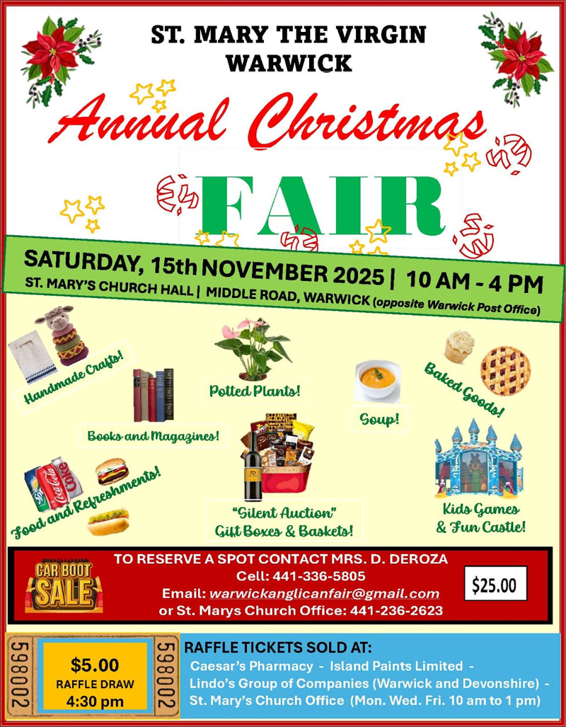 St Mary Church Christmas Fair On Nov 15 - Bernews