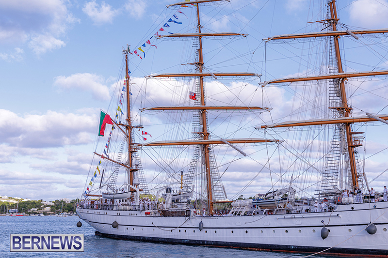 Photos & Video: Portuguese Tall Ship Arrives - Bernews