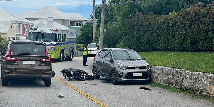 One Person Injured In Collision In Paget - Bernews